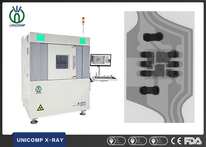 AX9100 Unicomp 2.5D Pcb X Ray Machine 130KV Closed Tube For LED Void ...