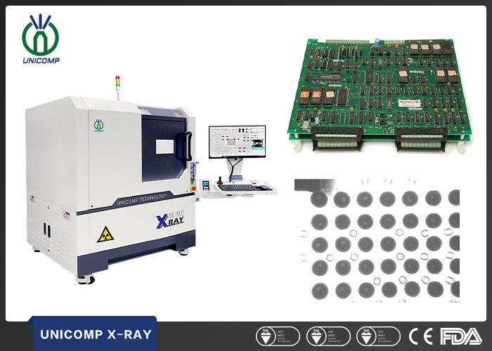 CNC programmable 5um 2.5D X-Ray machine Unicomp AX7900 for SMT PCBA BGA soldering voids ...