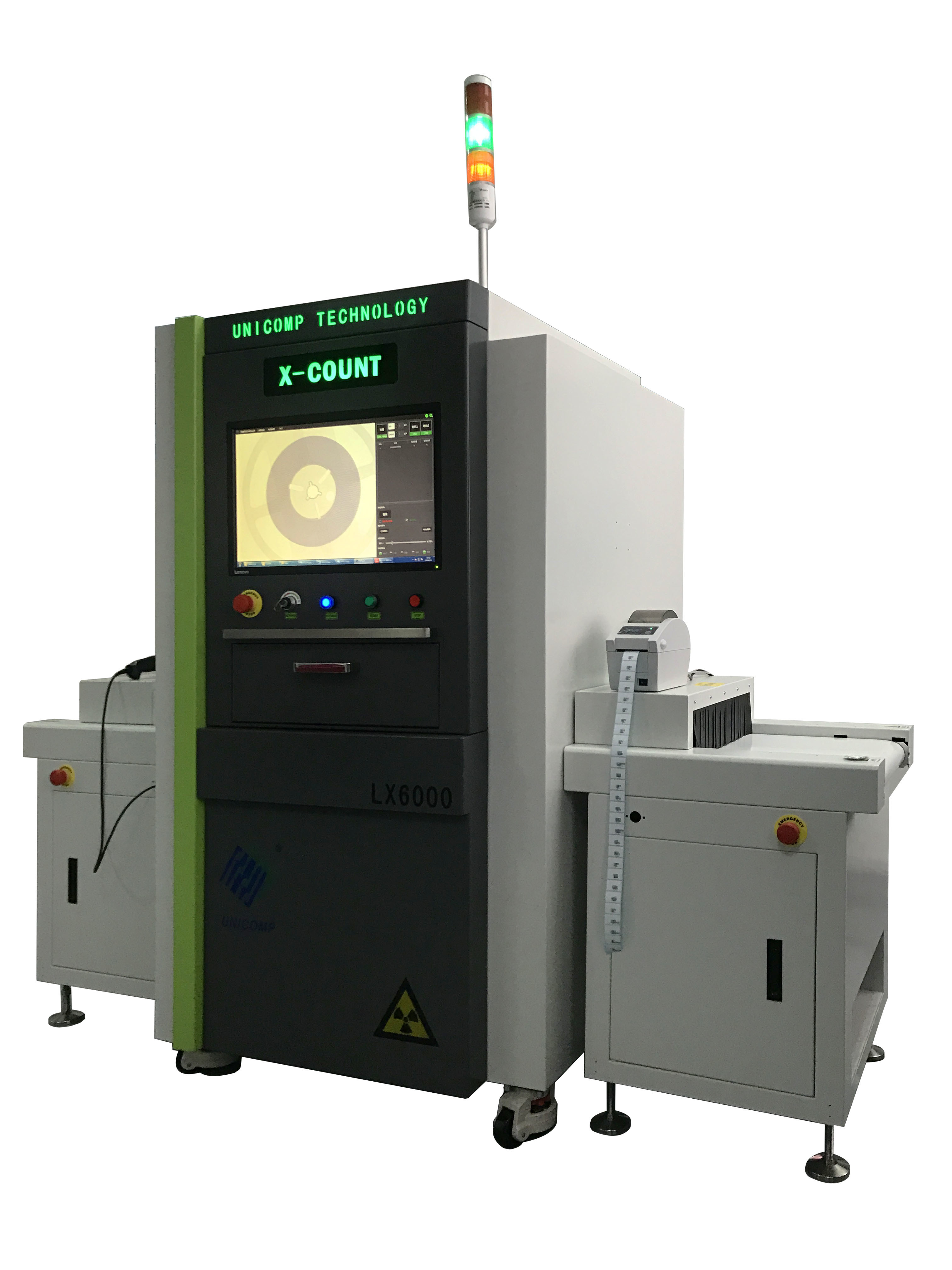 99.8% Acurracy X Ray Scanning Machine Chip Counter Upload To MES ERP System