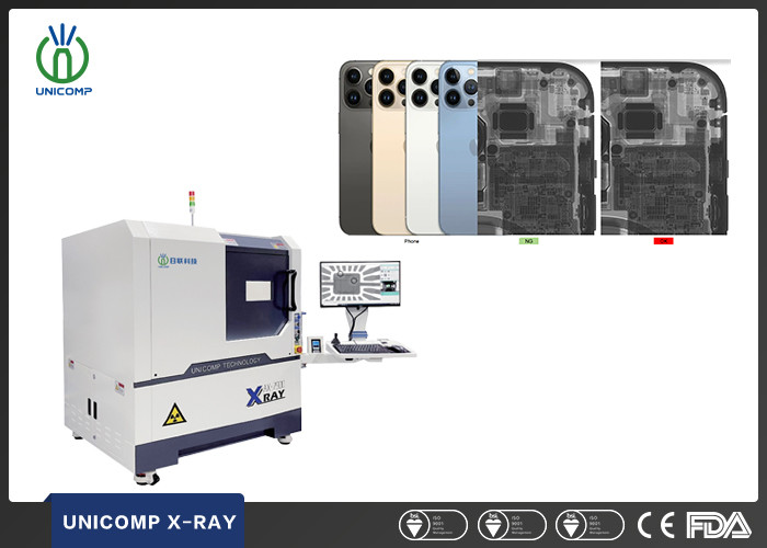 SMT PCB X-Ray Machine High Resolution Micron Focus Spot Size Unicomp ...